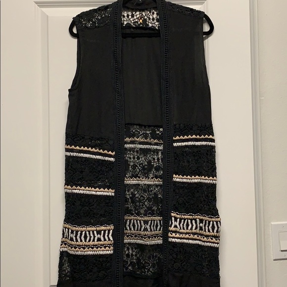 Soft Surroundings | Tops | Nwt Black Kimono Topper The Design Sangrah ...